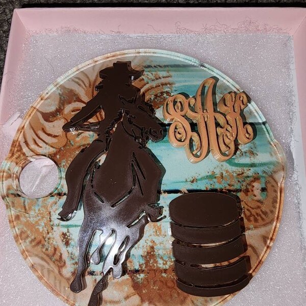 Western Barrel Racing Stanley Cup Topper, Name Lid Tumbler Topper, 40oz ...