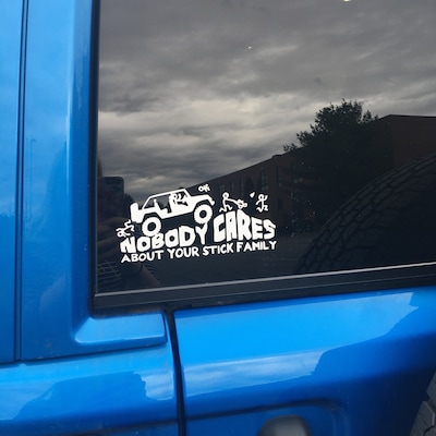 Monster Jeep Stick Family, Car Decal, Car Sticker, Laptop Decal, Auto ...