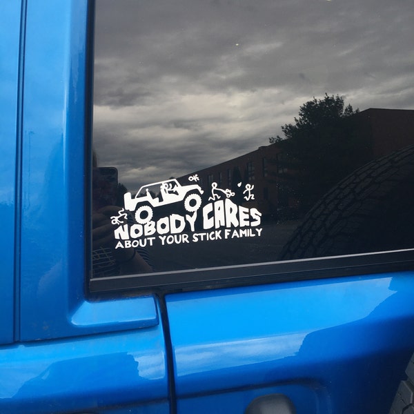 Monster Jeep Stick Family, Car Decal, Car Sticker, Laptop Decal, Auto ...