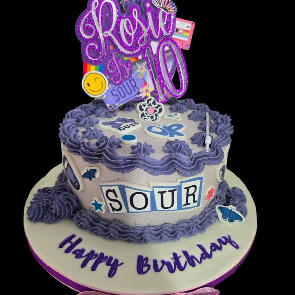 Olivia Rodrigo Themed Birthday Cake Topper Set! - Etsy UK