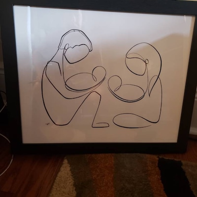 Yorkie Minimalist One Line Drawing - Etsy