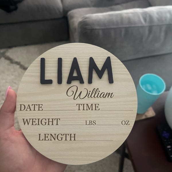 Baby Name Birth Stat, Swaddle and 3D Birth Stat, Baby Name Announcement ...