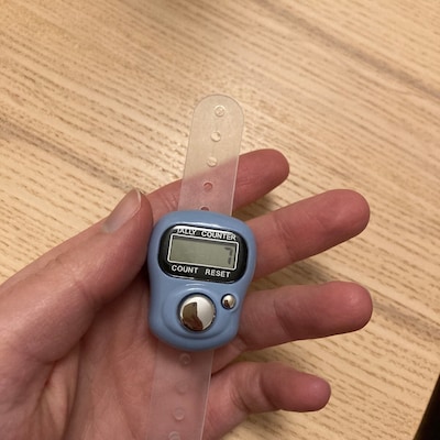 Digital Row Counter Ring Knitting Crochet Tracker Finger Thumb Project ...