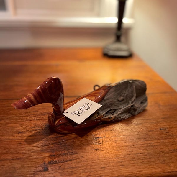 Cedar Fence Post Duck—small. Rustic Stylized Decoy. - Etsy