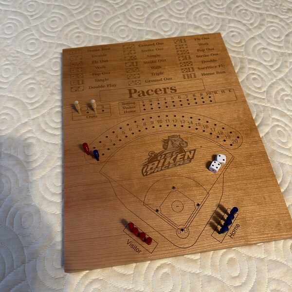 Baseball Board Game - Personalized, Maple, Custom, College, MLB, School ...