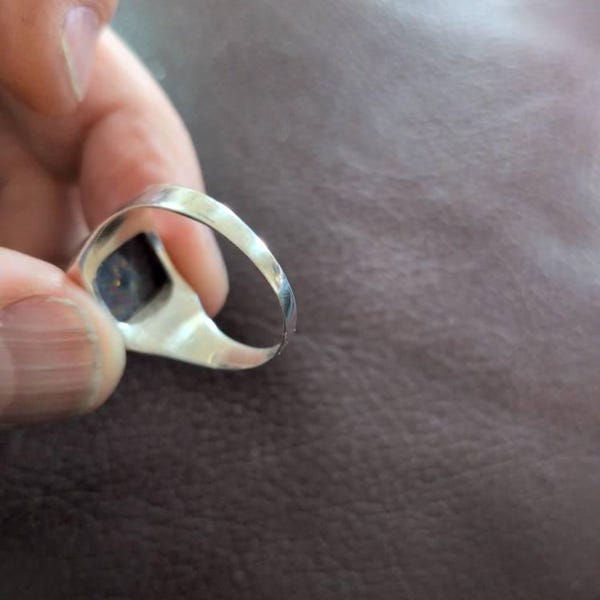 Luxury Opal Men Ring, 925-silver-gold-14k-opal Ring, Engraving Ring ...