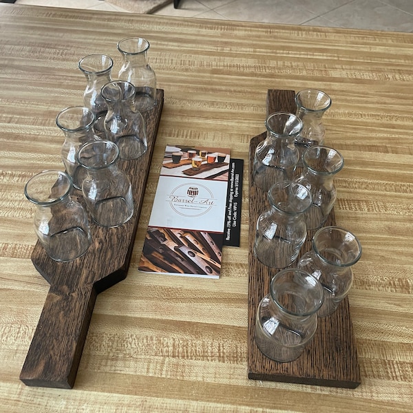 Barrel Head Wine Carafe Flight/ Wine Flight/ Carafe Glass/ Wine Tasting ...