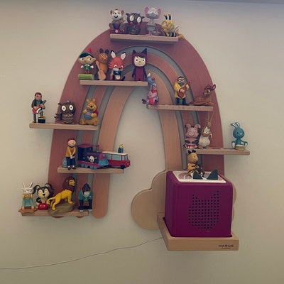 Tonie Shelf Music Box Shelf Toniebox Shelf Rainbow Beige Red Beige Pink ...