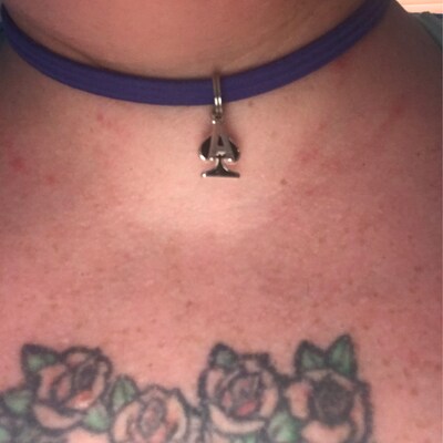 Queen of Spades Elastic Choker or Pendant Necklace. QOS. - Etsy