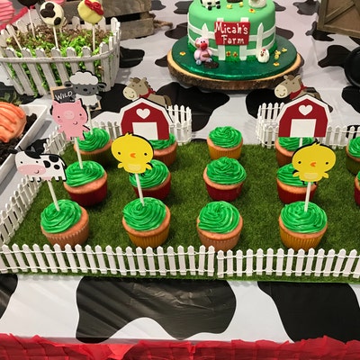 Farm Animal Food Buffet Labels, Barnyard Animal Place Cards, Farm ...