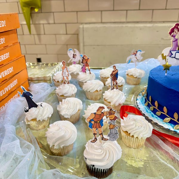 Hercules Cupcake Toppers, Party Supplies - Etsy