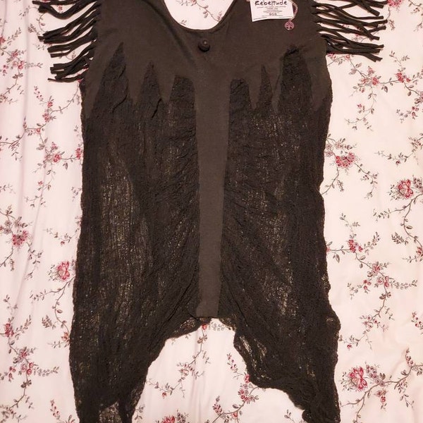 Shredded Forest Green Forest Fairy Dress / Fairy Core Dress / Burning ...