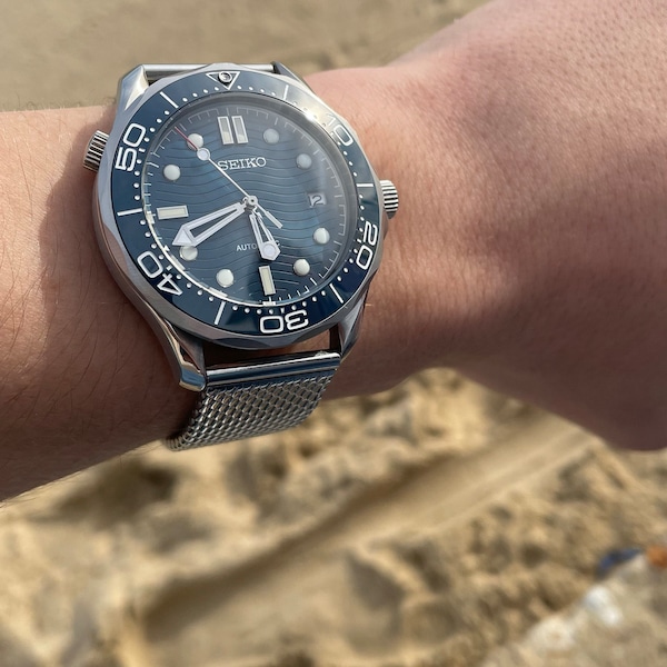 Shark SEAMASTER Watch Strap 18 20mm 22mm 24mm Exceptional 316l SS Mesh ...