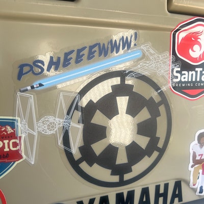 Star Wars Tie Fighter Clear Sticker Star Wars Sticker Disney Sticker ...