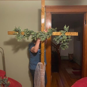 Large 5 Ft 60 Inch Yard Cross Rustic Cross Burnt Wood Dark - Etsy