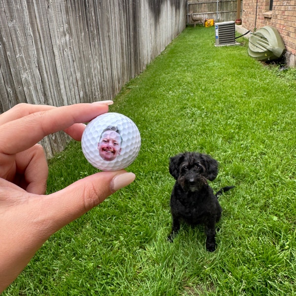 Golf Ball With Face on It, Your Face on Golf Ball, Custom Image Golf ...