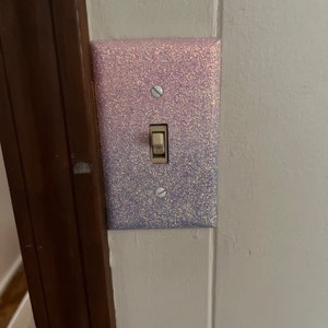 Light Purple Glitter Iced Lavender Light Switch & Outlet Covers Rustic ...