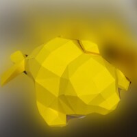 Seal Paper Model papercraft DIY Low Poly PDF Papercraft - Etsy Canada