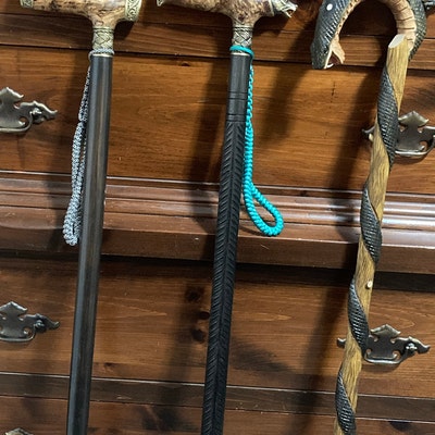 SKULL OAK Wood Canes Wooden Cane Walking Cane Wooden Sticks Walking ...