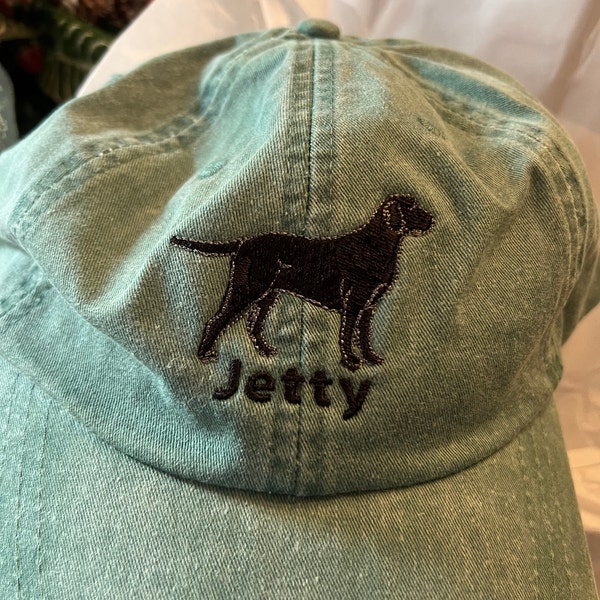 Black Labrador Retriever Dog Hat Embroidered Men Women Mom Dad Cap ...