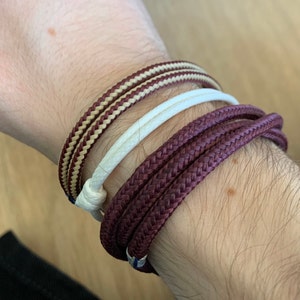 Black String Bracelet, Mens Bracelet, Men's Jewelry, Gift for Him ...