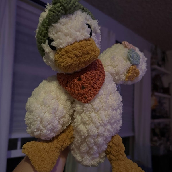 Baby Della Duck Crochet Duck Crochet Snuggler Duck Snuggler Duck Baby ...