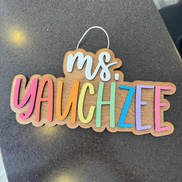 Teacher Appreciation Gift Bundle Personalized Teacher Pencil Sign ...