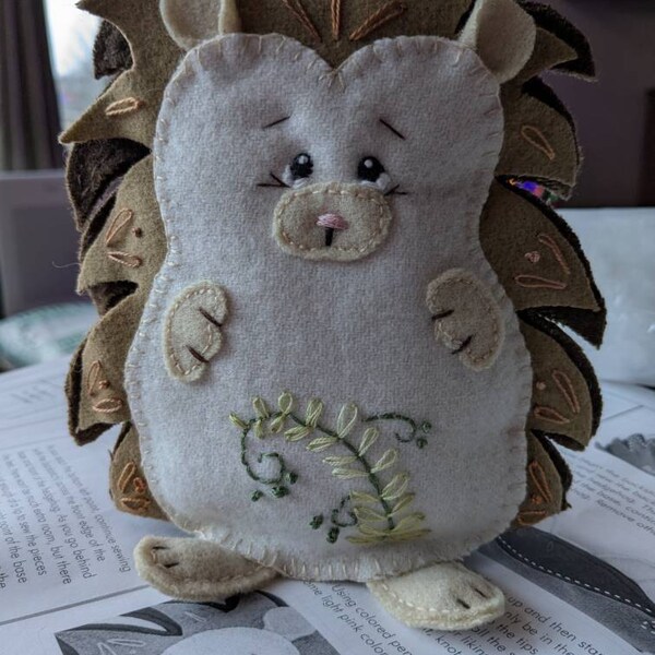 Hedgehog Sewing Pattern PDF - Woodland Forest Stuffed Animal - Felt ...