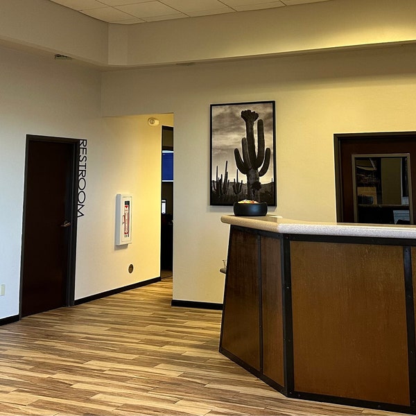 3D Restroom Sign Typography Letters - 6" X 48" - Modern Office Home ...