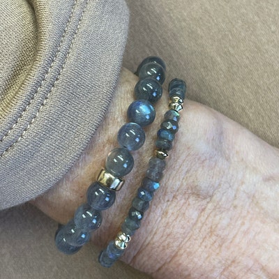 AAAA Labradorite Bracelet, 8mm Labradorite Bracelet, Highest Quality ...