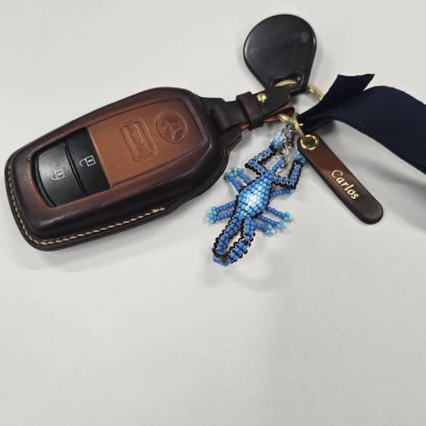 Leather Key Fob for Ford Maverick, Custom Name Tags for Maverick, Ford ...