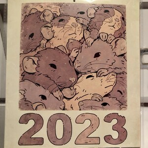 Rowdy Rats Whimsical Art Print - Etsy