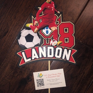 Soccer Cake Topper Ronaldo Cake Topper Kids Cake Topper Birthday Party ...