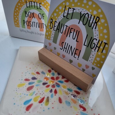 Affirmation Cards Positivity Cards With Wooden Stand Positive - Etsy
