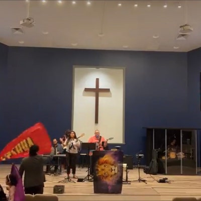 Dynamic Power of Holy Spirit Silk Printed Worship Flags - Etsy