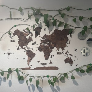 World Map Push Pin Wall Art, Travel Map Flag Push Pins, Flags Push Pins ...