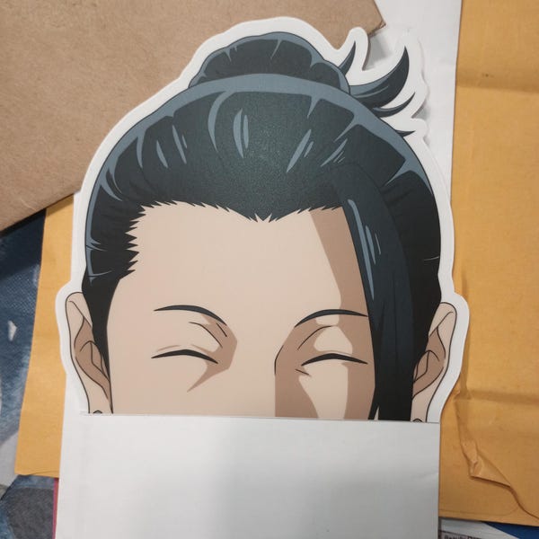 Anime Mascots Peeker Sticker | Anime Peeking Decal - Etsy