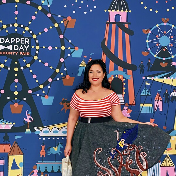 Magical Rose-batb-disneybound-dapper Day-novelty Circle Skirt - Etsy