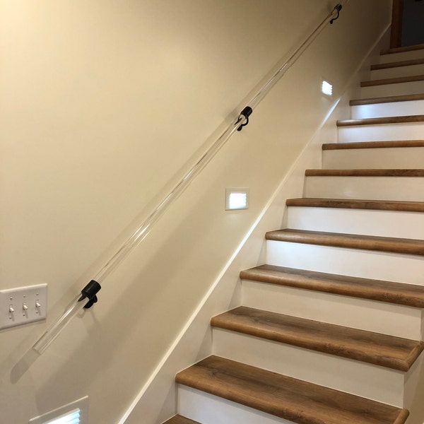 Custom Acrylic Lucite Handrail Kit | High Quality Lucite Staircase ...