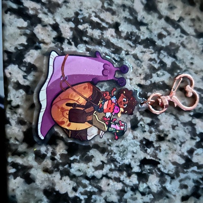 Amphibia Plantar Family Glitter Epoxy Acrylic Charm Anne Sprig Hop Pop ...