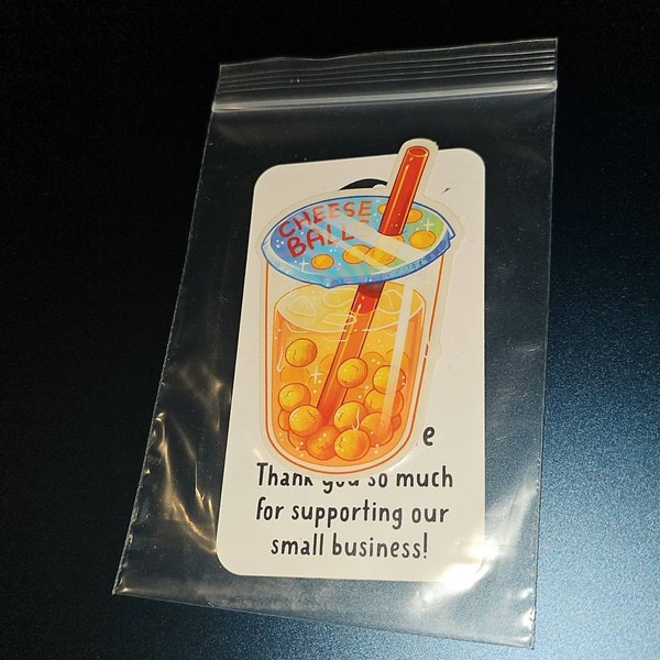 Cursed Boba Stickers Series 1 - Cheese Balls - Mozzarella Pearls ...
