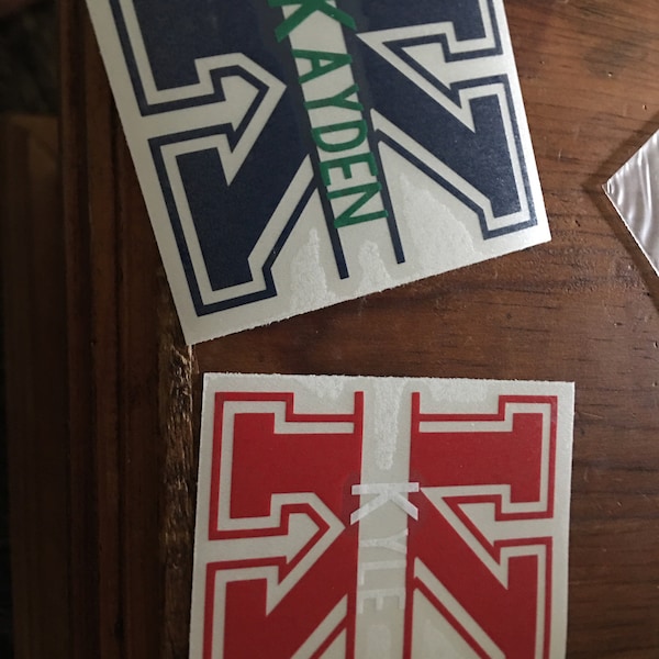 Name Decal | Initial Decal | Personalized Decal | Masculine Decal ...