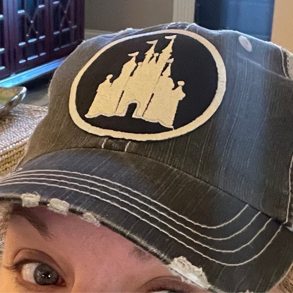 Womens Disney Hat - Disney Castle Baseball Cap - Bling - Etsy