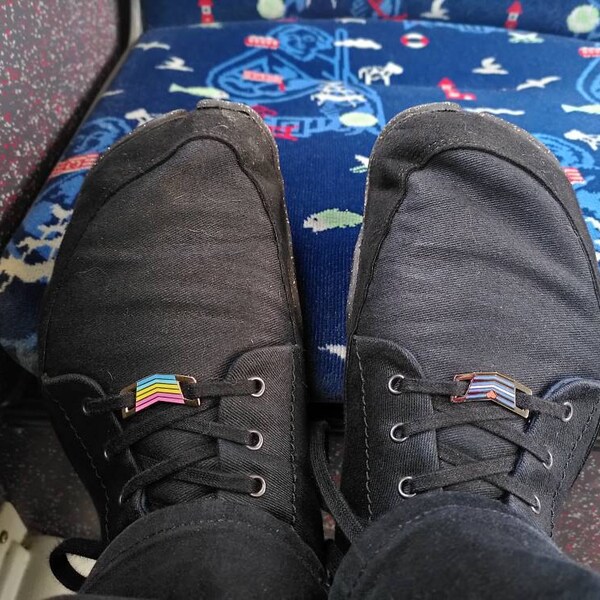 Pansexual Lace Locks — Small Subtle Gay Pride Shoelace Discreet Shoe ...