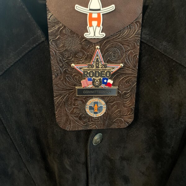 Rodeo Badge Holder HLSR *faux Leather* - Etsy