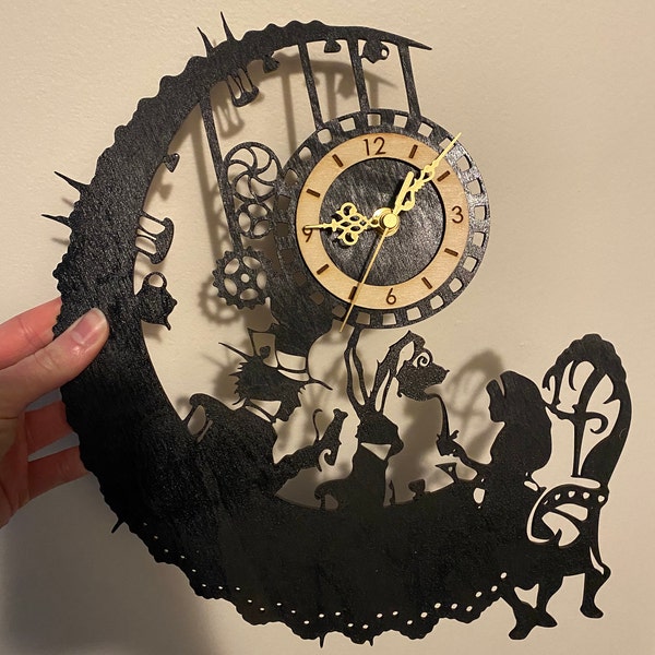 Alice in Wonderland Clock English Teacher Gift Librarian Gift FREE ...