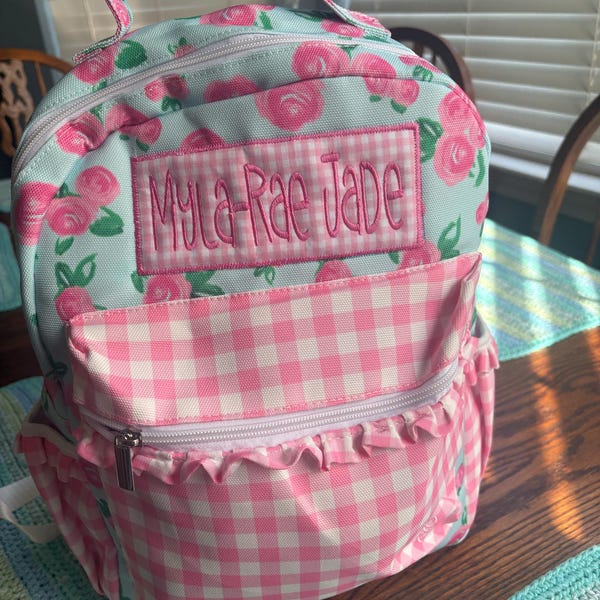 Personalized Embroidered Kids Backpack, Monogrammed School Backpack ...