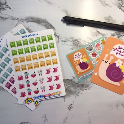 20 Cute Weight Tracker/scales Planner Stickers - Etsy