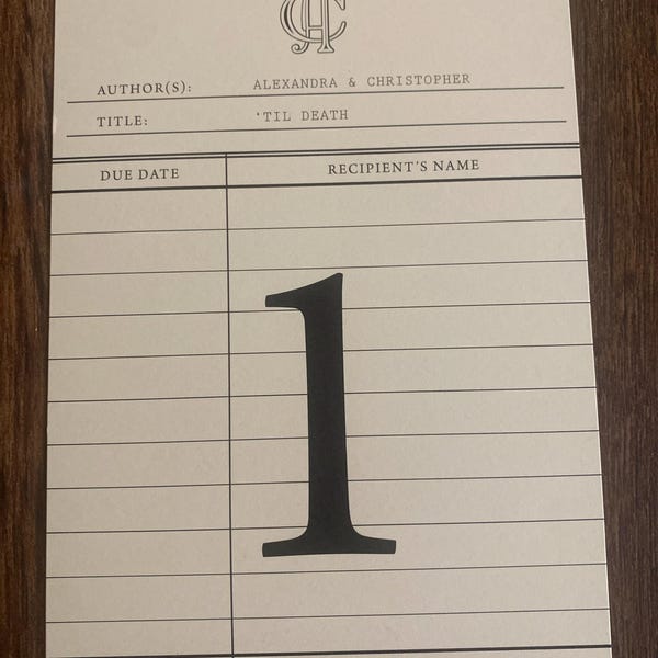 Literary Wedding Seating Chart - Design Only - Book Theme Library ...