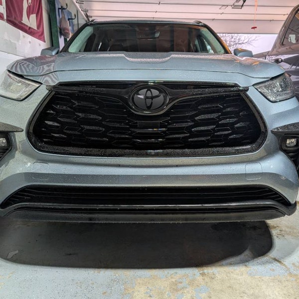 2017 - 2025 Toyota Highlander Front Stealth Emblem Vinyl Overlay Decal ...